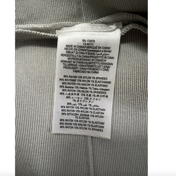 Hervé Leger | Dresses | Herv Leger Silver Foil With Tag Offtheshoulder ...